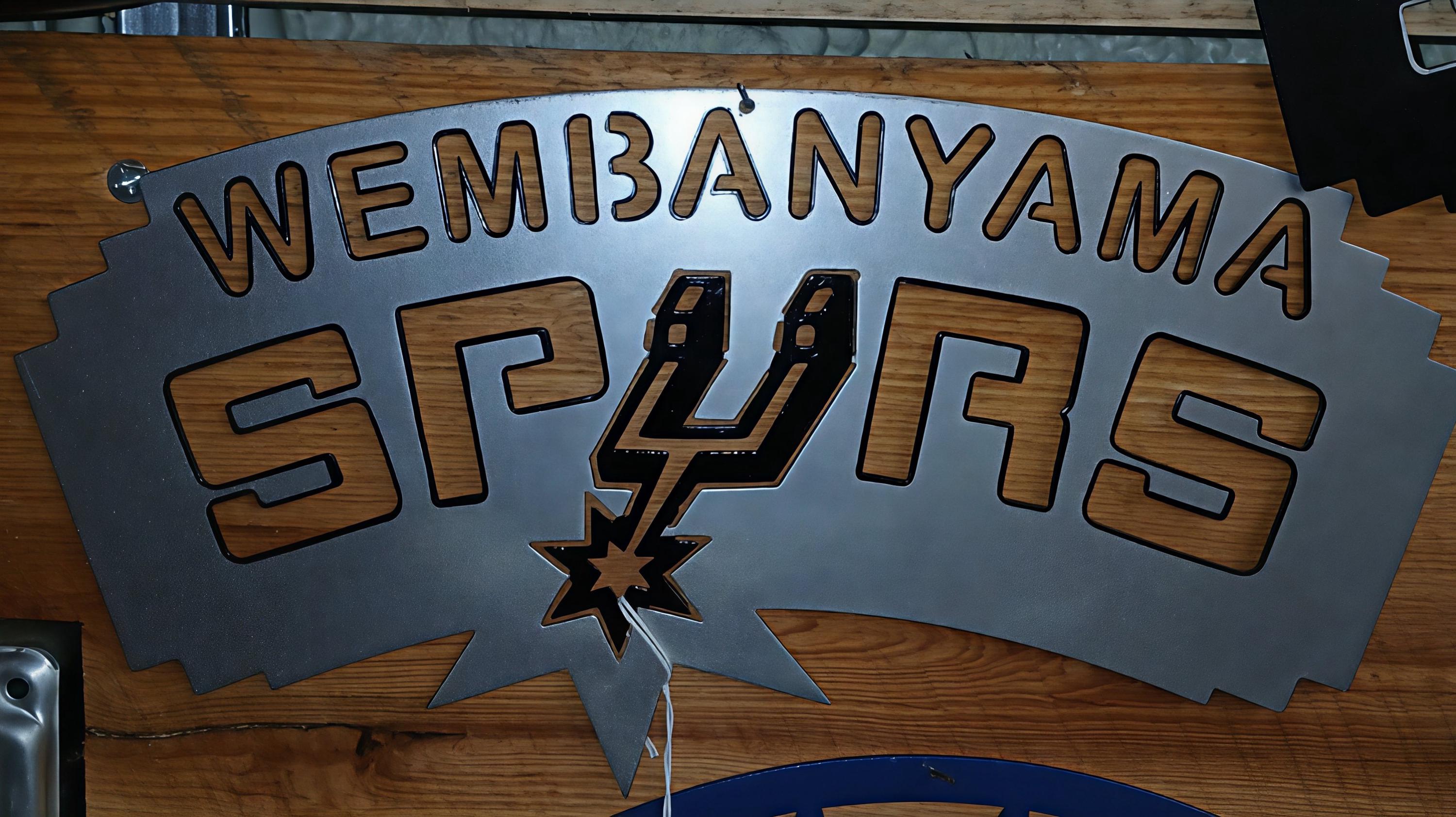 Powder Coated Metal Wembanyama Sign - Etsy