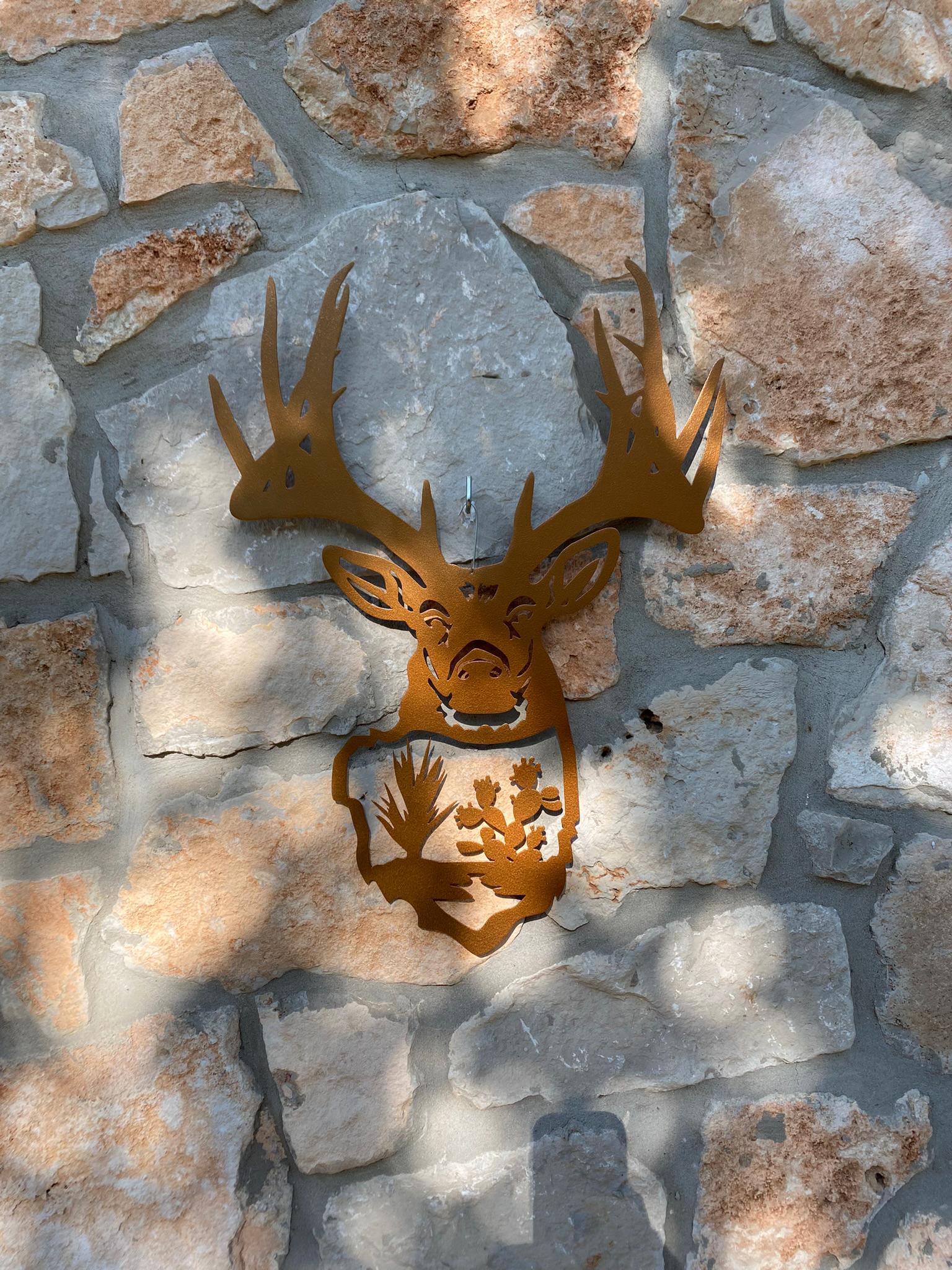 Powder Coated Metal Buck Sign With Scene - Etsy