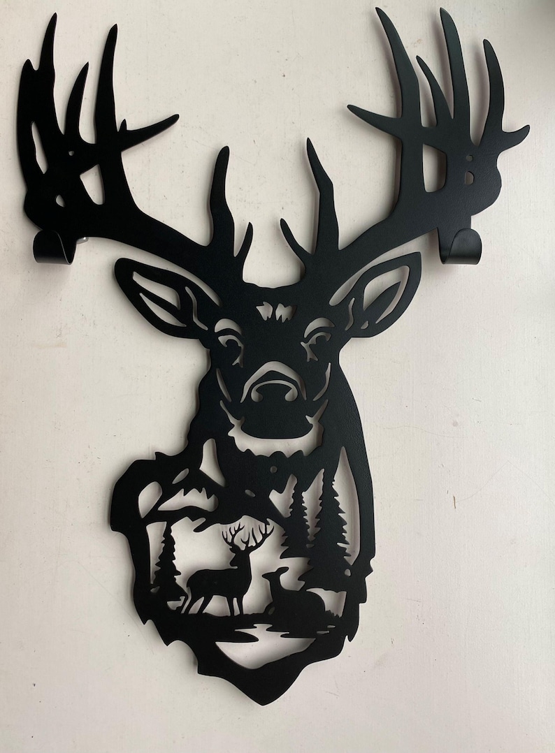 Powder Coated Metal Buck Sign With Scene - Etsy