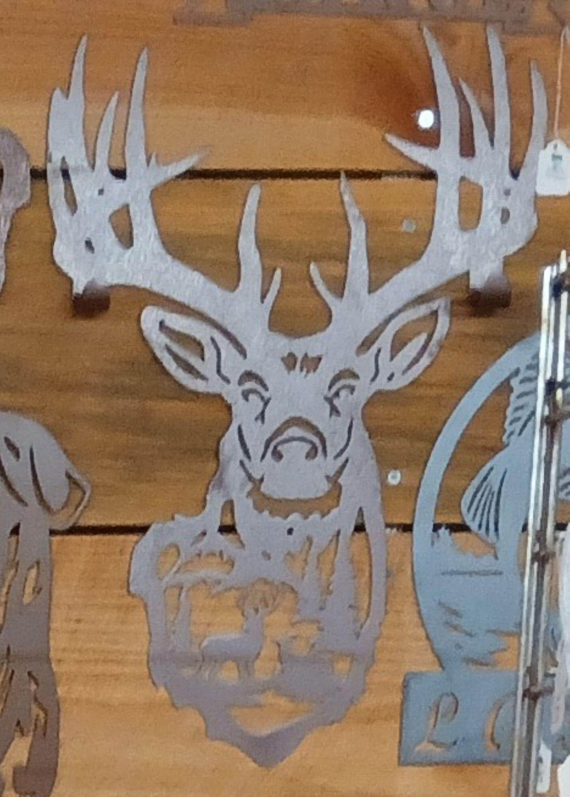 Powder Coated Metal Buck Sign With Scene - Etsy