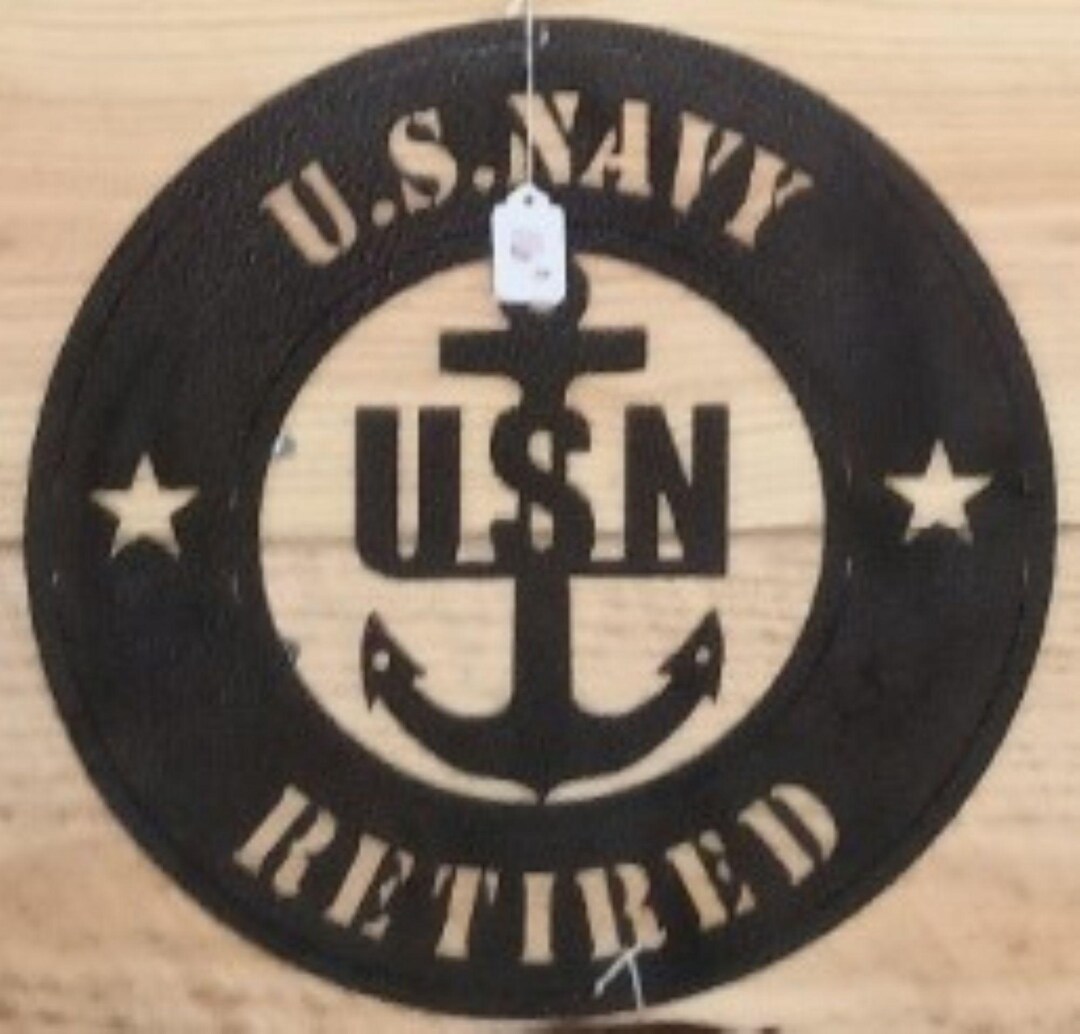 U.S. Navy Retired Metal Sign - Etsy