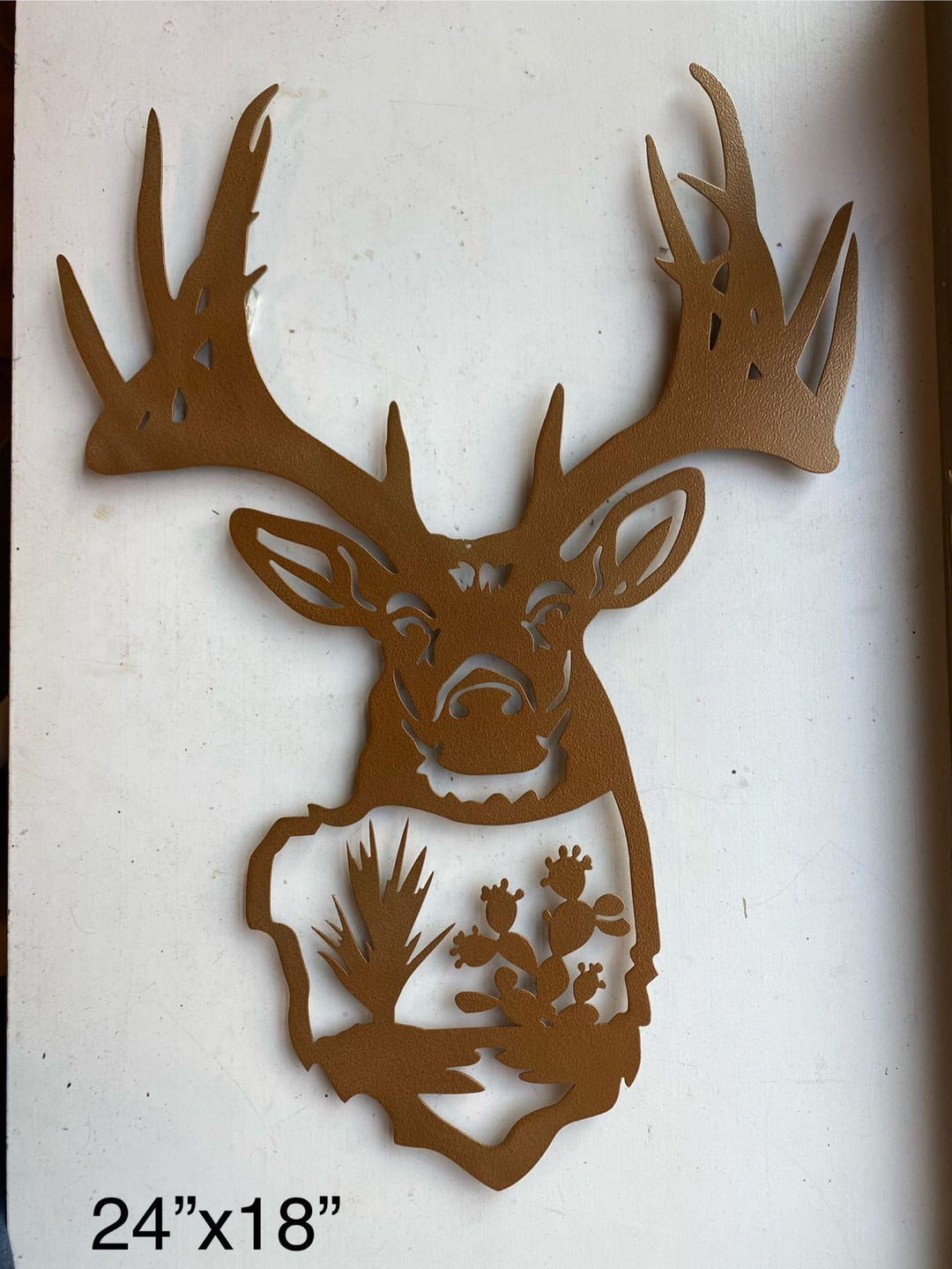 Powder Coated Metal Buck Sign With Scene - Etsy