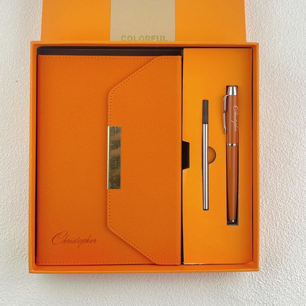 Orange Journal - Etsy