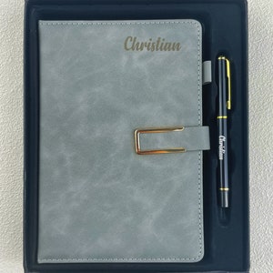Personalized Notebook Set, Custom Gift Set, Engraved Notebook ...