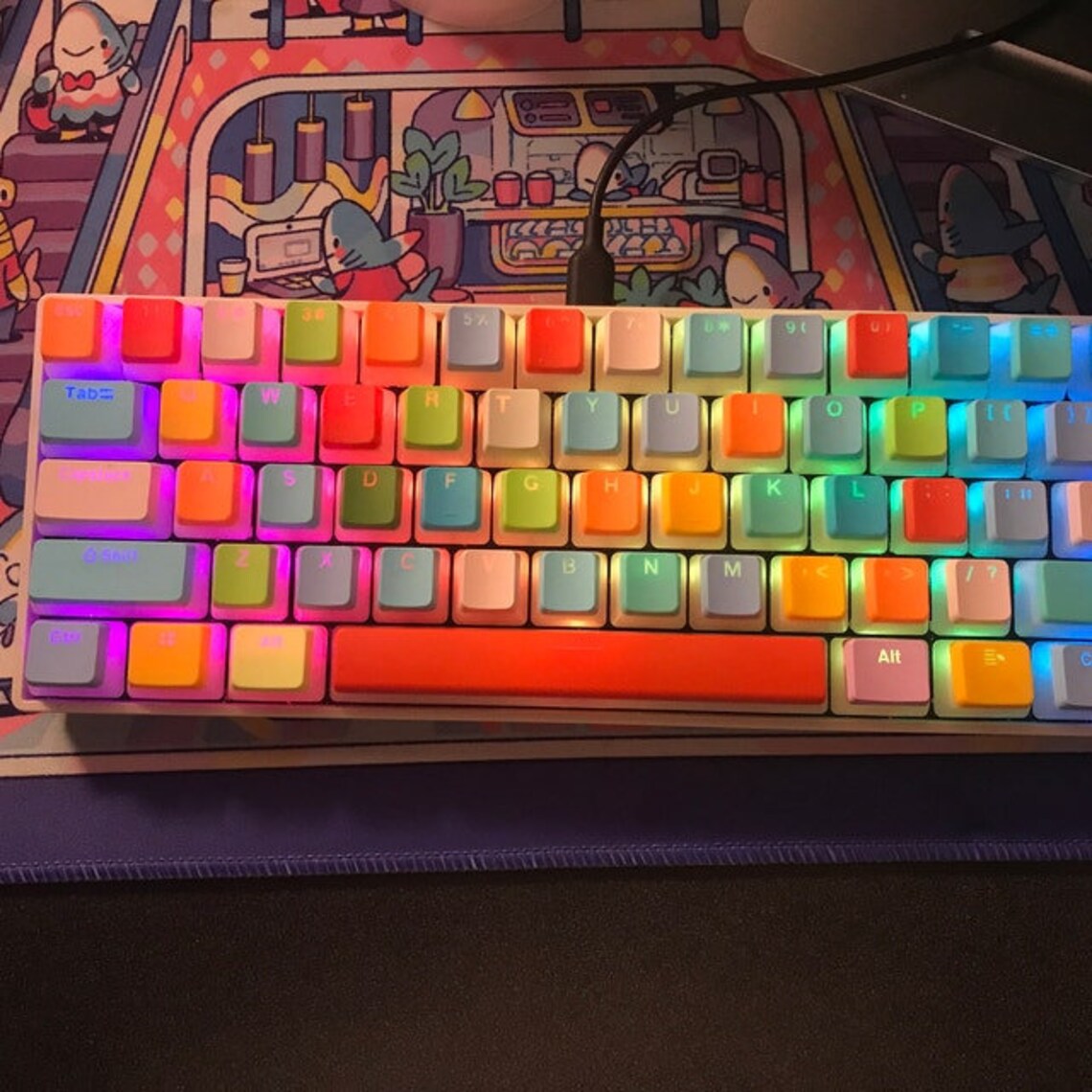 108pcs Double Shot Pudding-style Keycap Set PBT Keycap Pink - Etsy