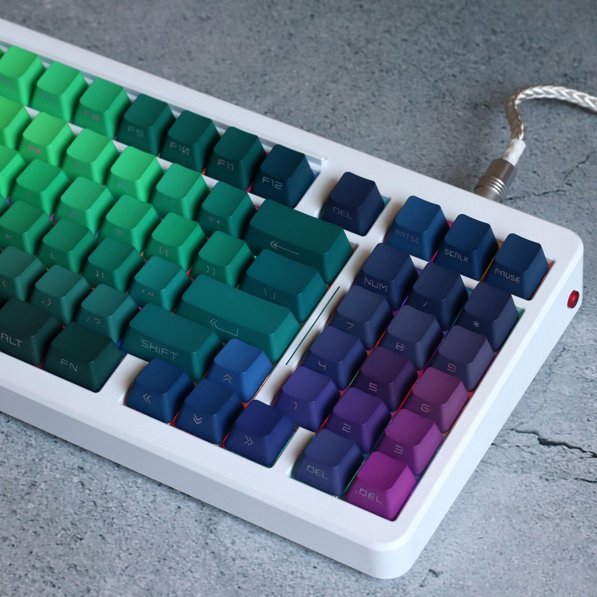 134pcs Gradient Colour Keycap Set OEM Profile Shine-through - Etsy ...
