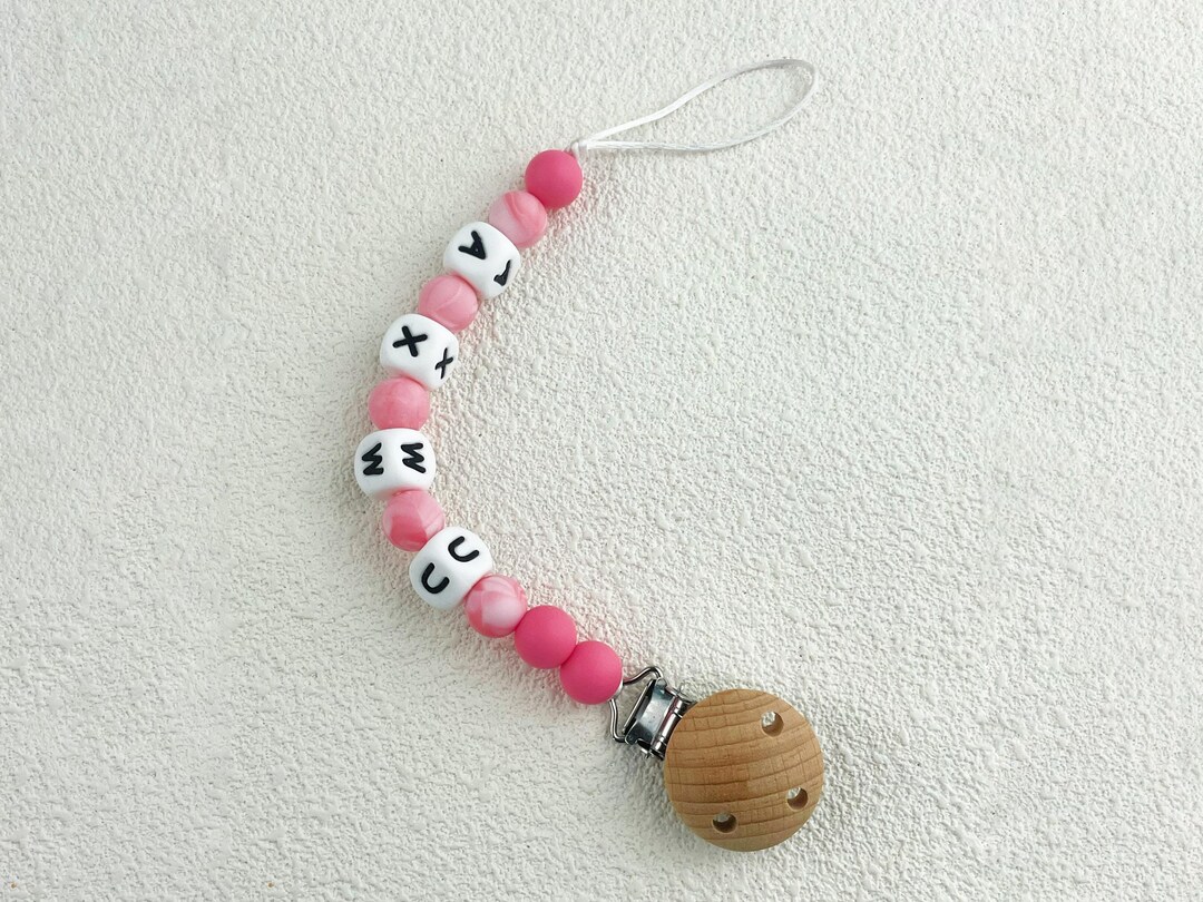 Personalized Clip With Name, Custom Pacifier Clip, Pacifier Clip for ...