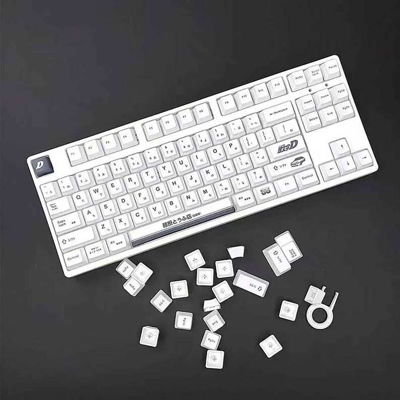 120pcs Initial D Theme Keycapsae86 Japanese Style Keycap - Etsy