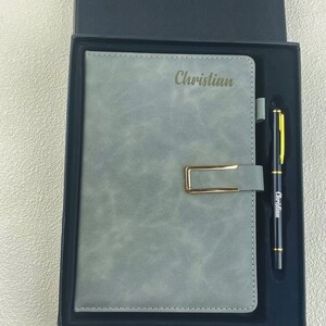 Personalized Notebook Set, Custom Gift Set, Engraved Notebook ...