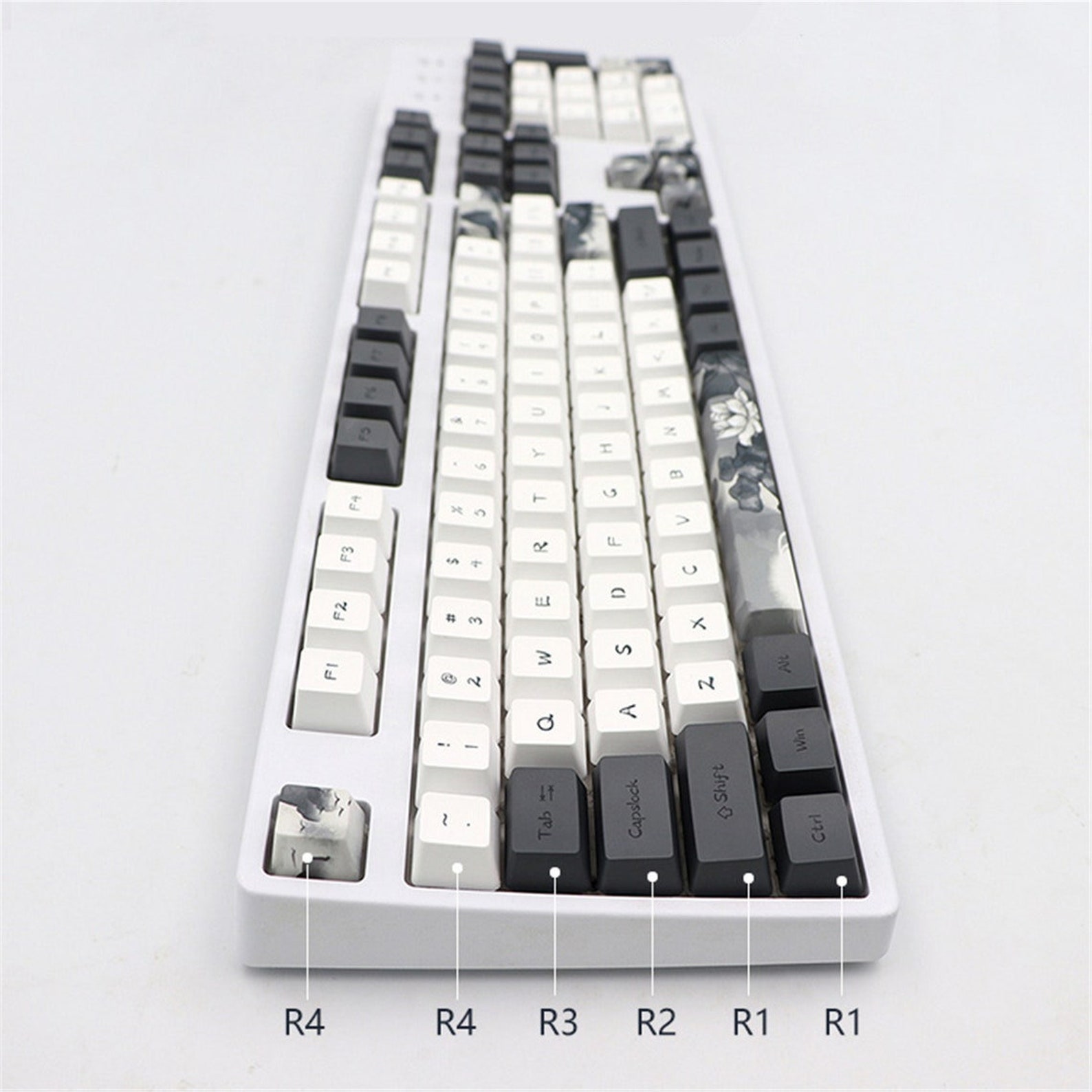 124pcs Lotus Flower Theme Keycap Set Chinese Ink Keycap Set - Etsy Canada