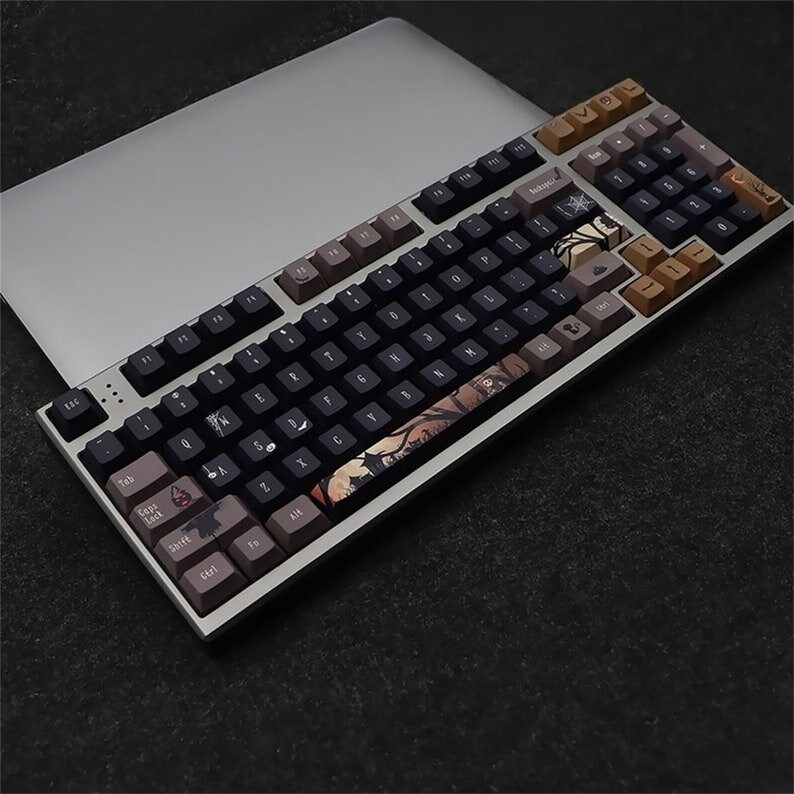 136pcs Halloween Theme Keycaps Spider Skull Pattern Keycaps - Etsy