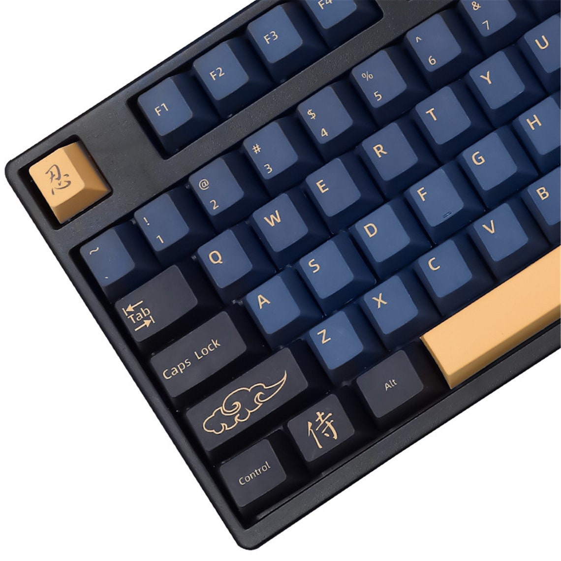 129pcs Blue Samurai Theme Keycap Set Japanese Style Keycap - Etsy UK