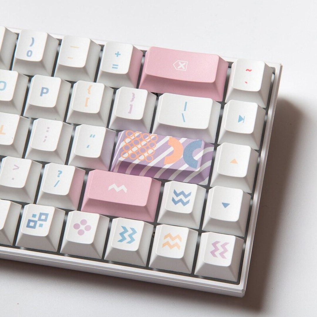 126PCS Pink Keycaps Set, Kawaii Keycap Set, Mechanical Keyboard Keycaps ...