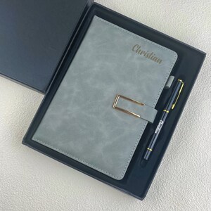 Personalized Notebook Set, Custom Gift Set, Engraved Notebook ...