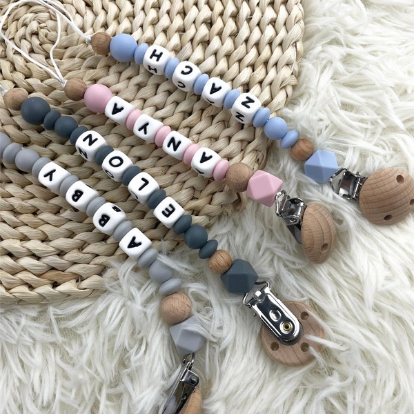 Pacifier Clip Name - Etsy