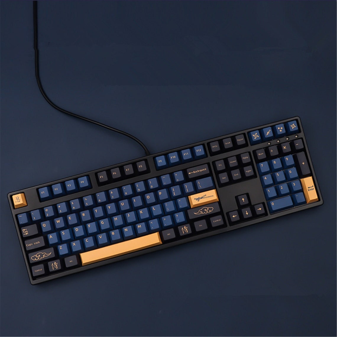 129pcs Blue Samurai Theme Keycap Set Japanese Style Keycap - Etsy UK