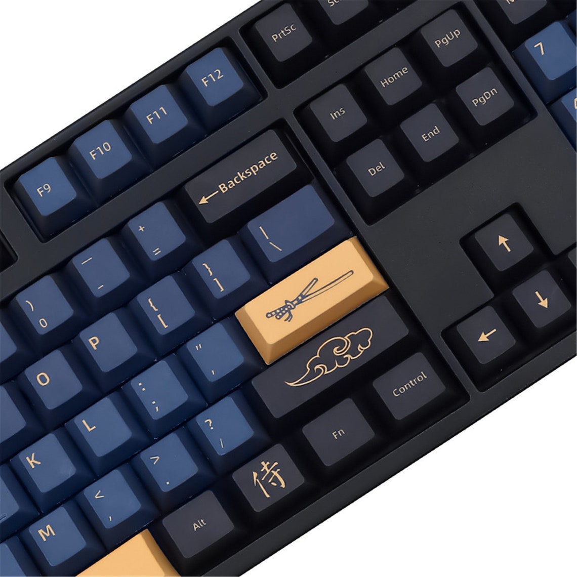 129pcs Blue Samurai Theme Keycap Set Japanese Style Keycap - Etsy UK