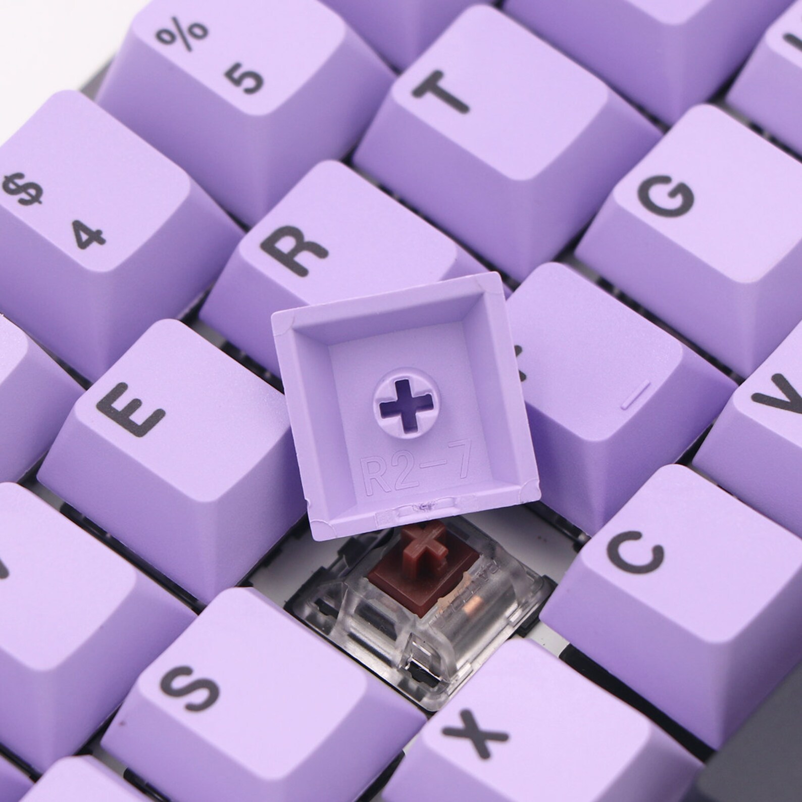 Taro Boba Bubble Tea Keycap Set 145 Piece Cherry Profile PBT - Etsy