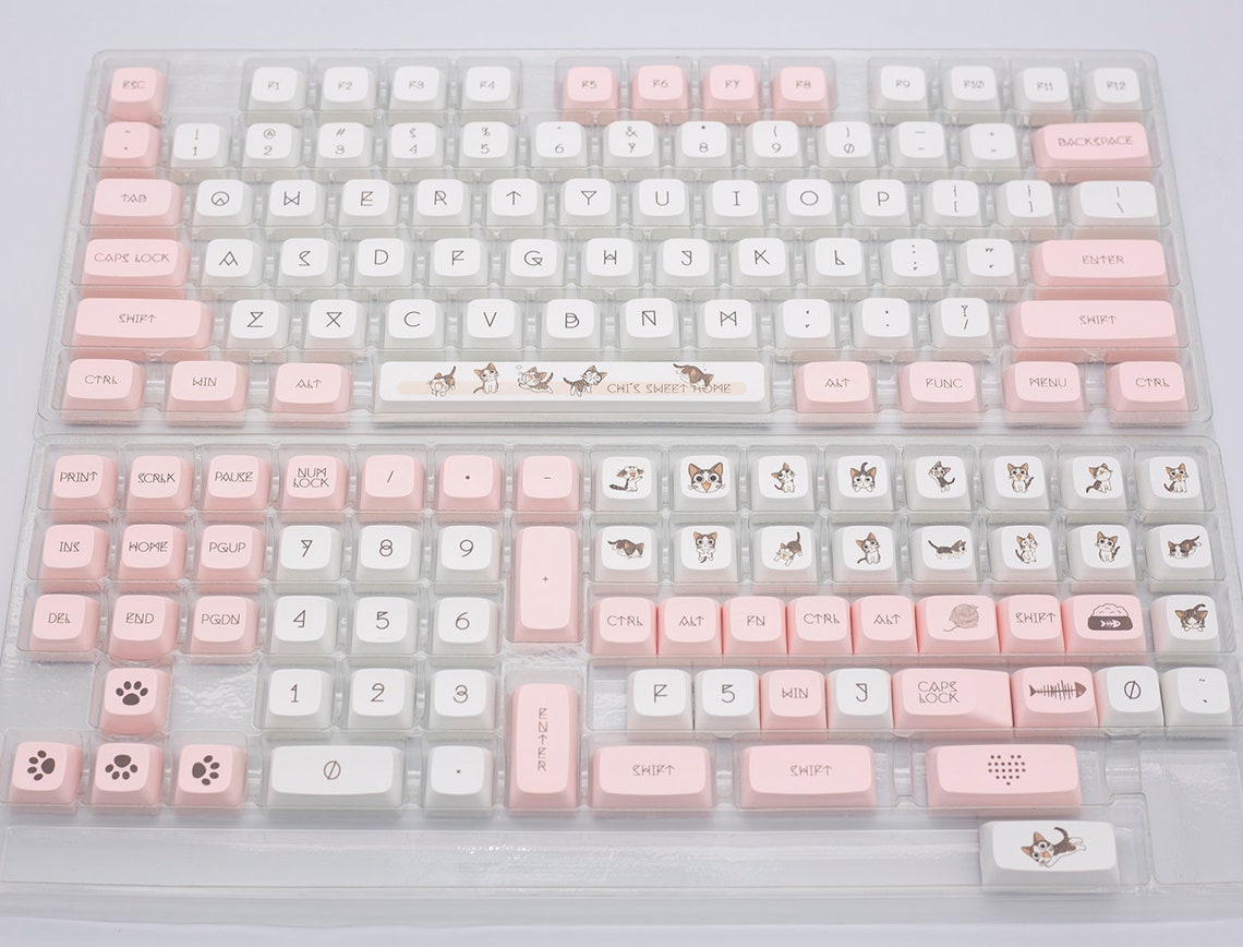 Cute Cat Keycaps Backlit Kitty Keycap Kitty Resin Artisan - Etsy UK