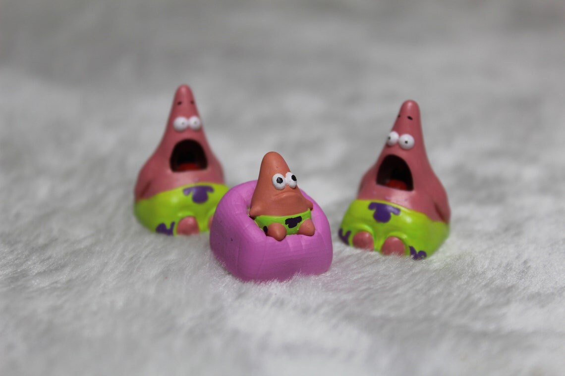 Baby Patrick Star Sitting on the Sofa Inspired Resin Artisan - Etsy ...