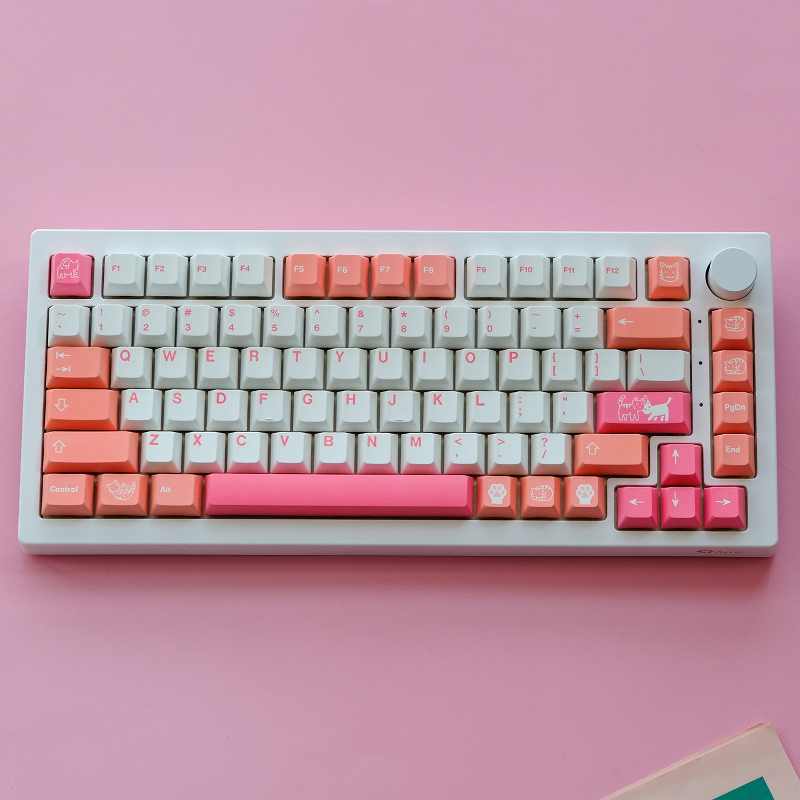 Sakura Neko Keycap Set for Mechanical Keyboard Cherry - Etsy