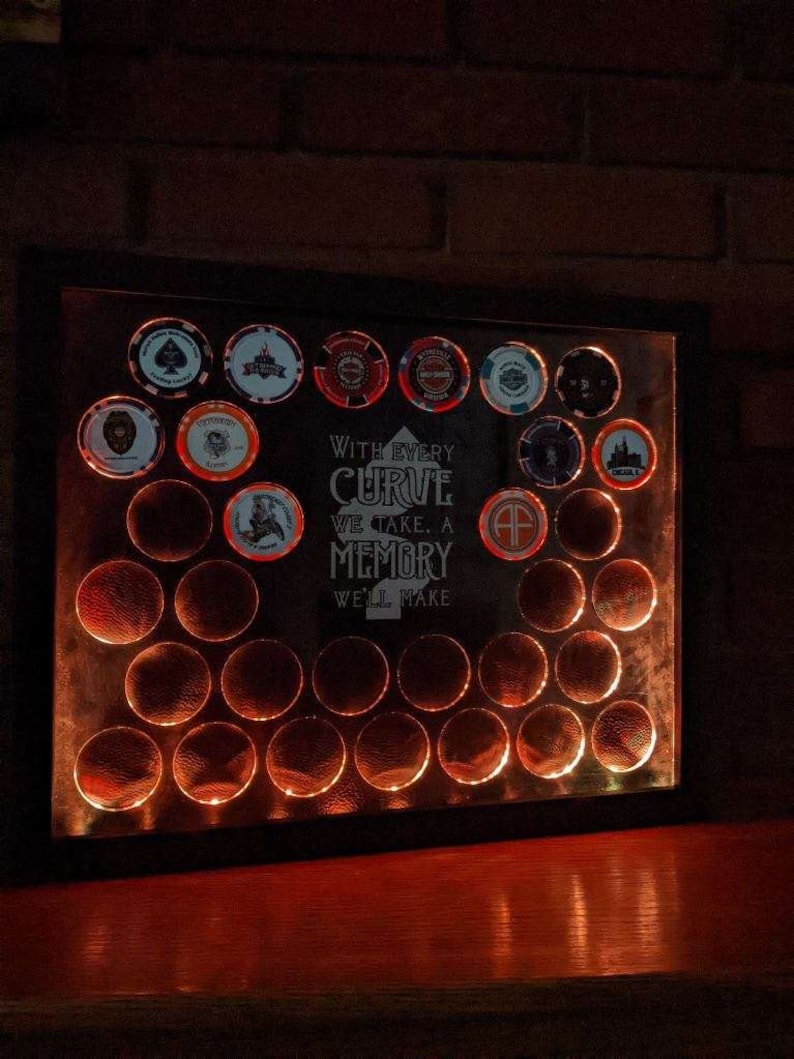 31 Piece Magnetic LED Lit Poker Chip Display Case for - Etsy