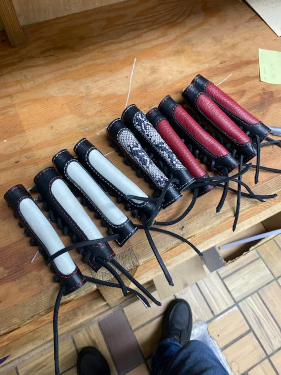 Handmade in the USA, Premium Leather Motorcycle Lever Covers for ...