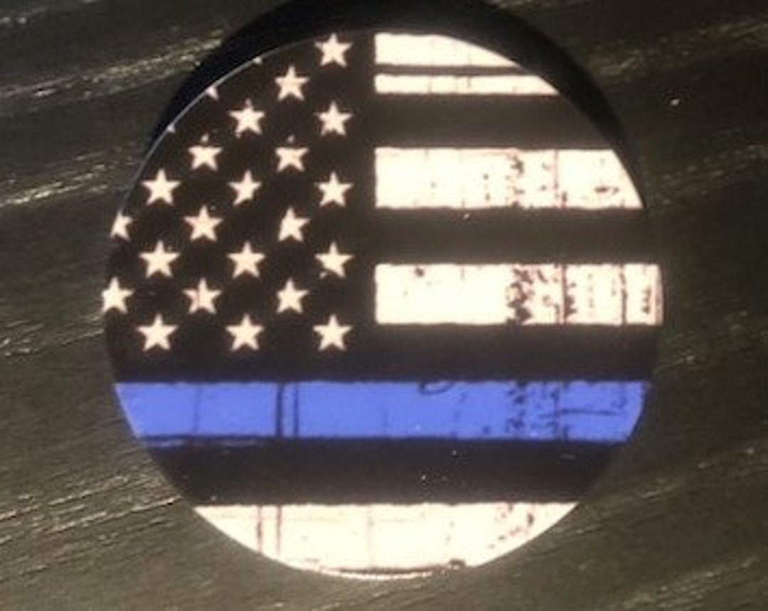 Thin Blue Line Flag or Warrior Helmet Socket Mobile Phone Stand for ...