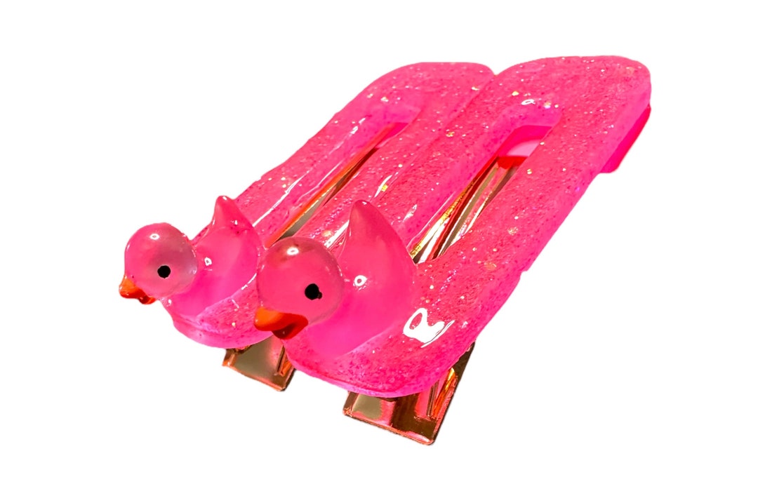 Cute Ducky Hair Clips - Etsy