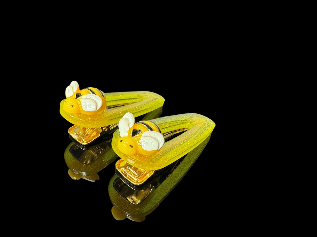 Cute Bumblebee Hair Clips/barrettes - Etsy