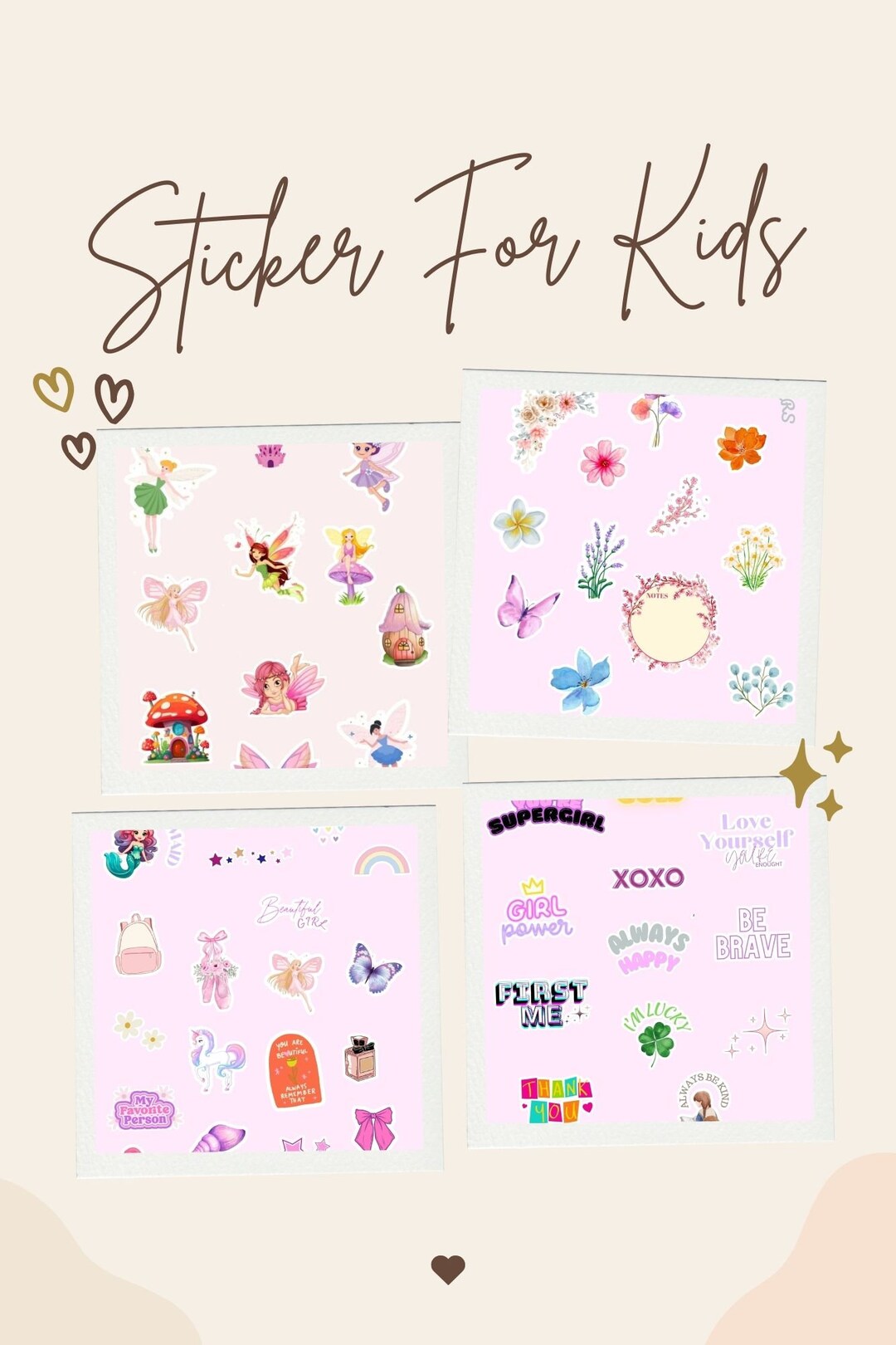 Digital Sticker, Printable Sticker, Sticker Design, Kids, Sticker for ...