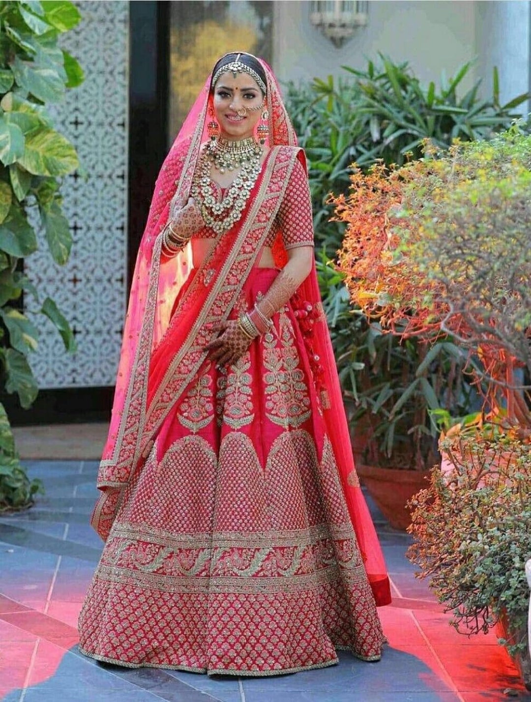 Rani Pink Bridal Lehenga