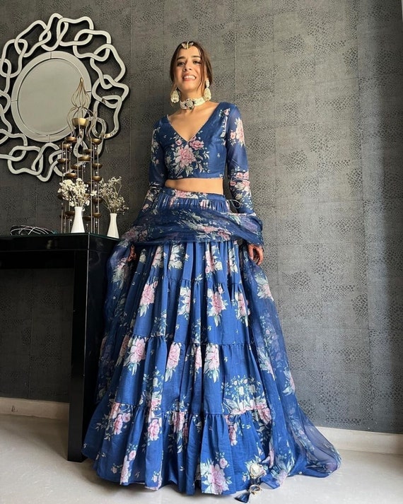 Royal Blue Indian Wedding Dresses