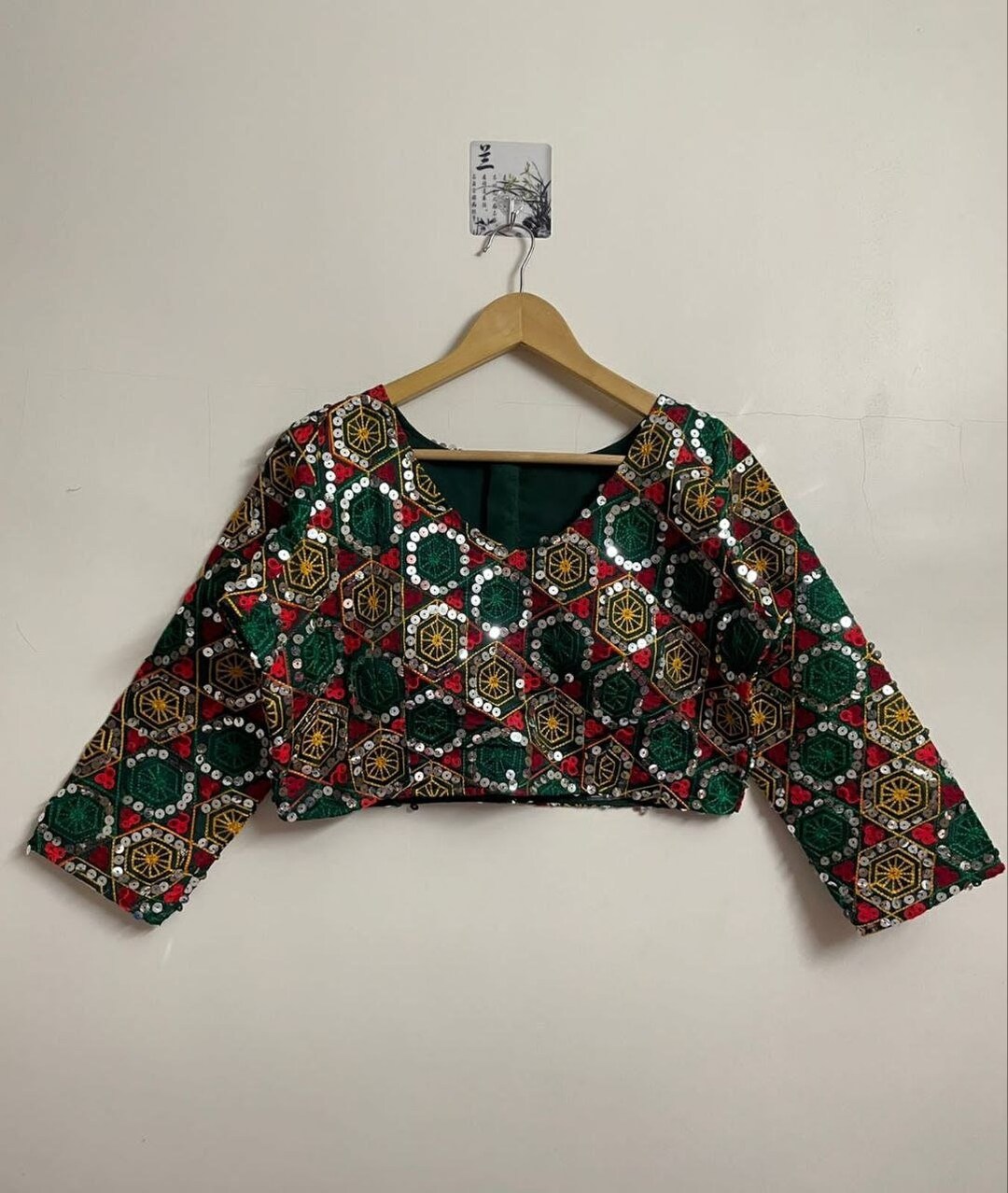 Ready to Wear Saree Blouse Long Sleeve Tunic Choli Mono - Etsy