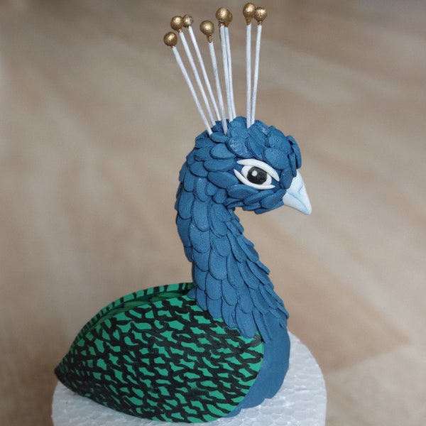 Peacock Cake Topper - Etsy