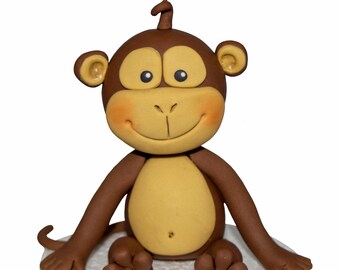 Monkey Cake Topper, Jungle Birthday Cake Topper - Etsy