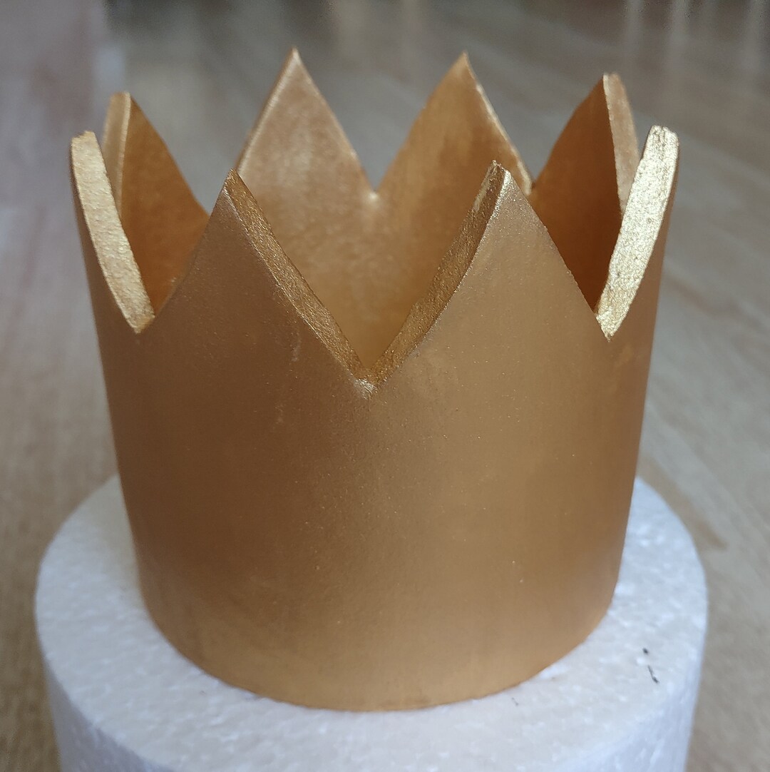 Edible Gold or Silver Crown Cake Topper. - Etsy