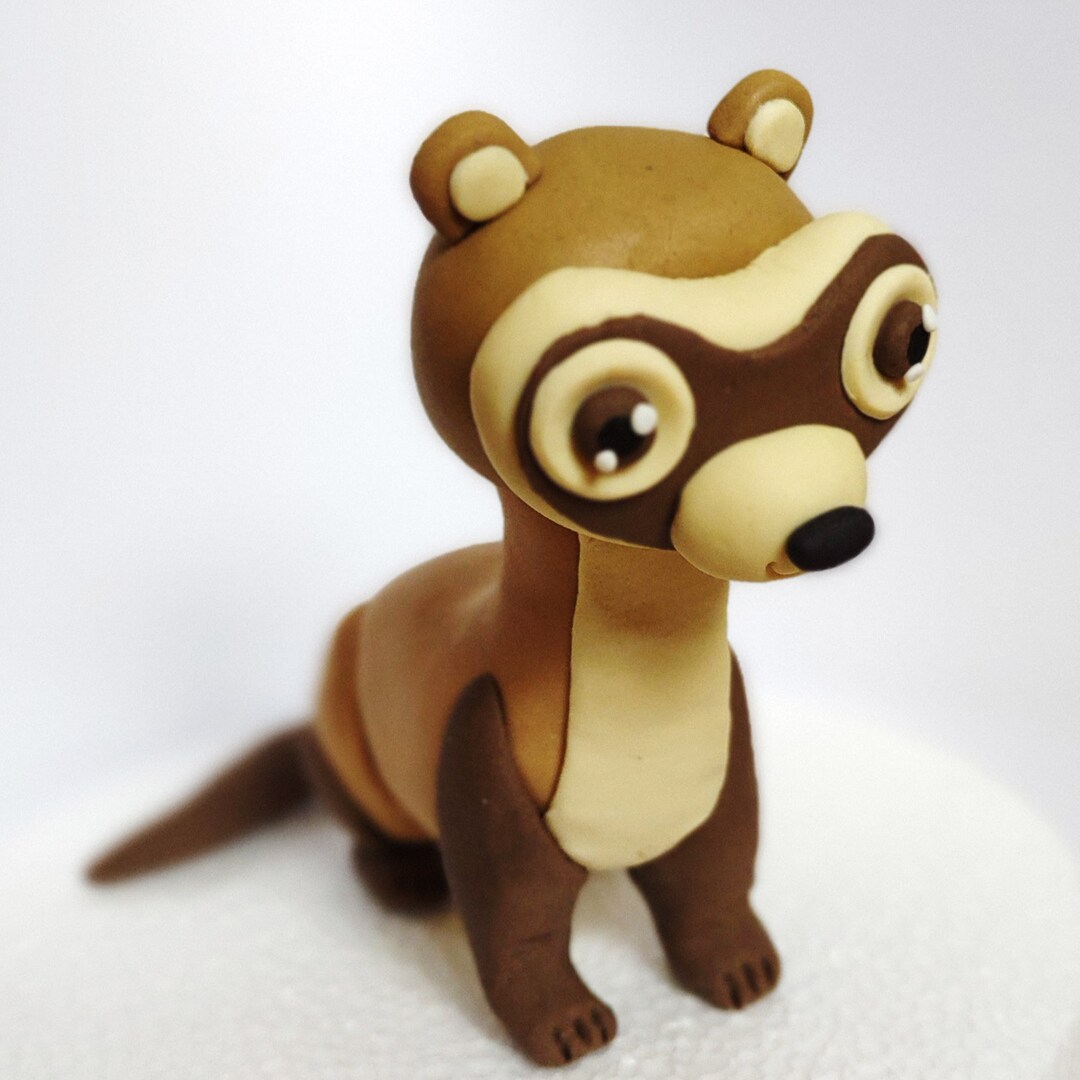 Edible Badger Cake Topper. Fondant/gum Paste Badger Figurine. - Etsy