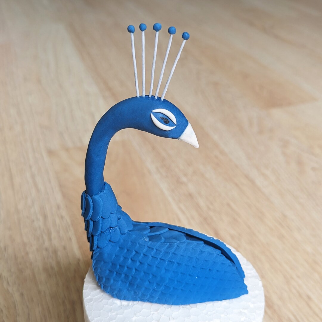 Peacock Cake Topper. No Tail Included, It Can Be Ordered Separately ...