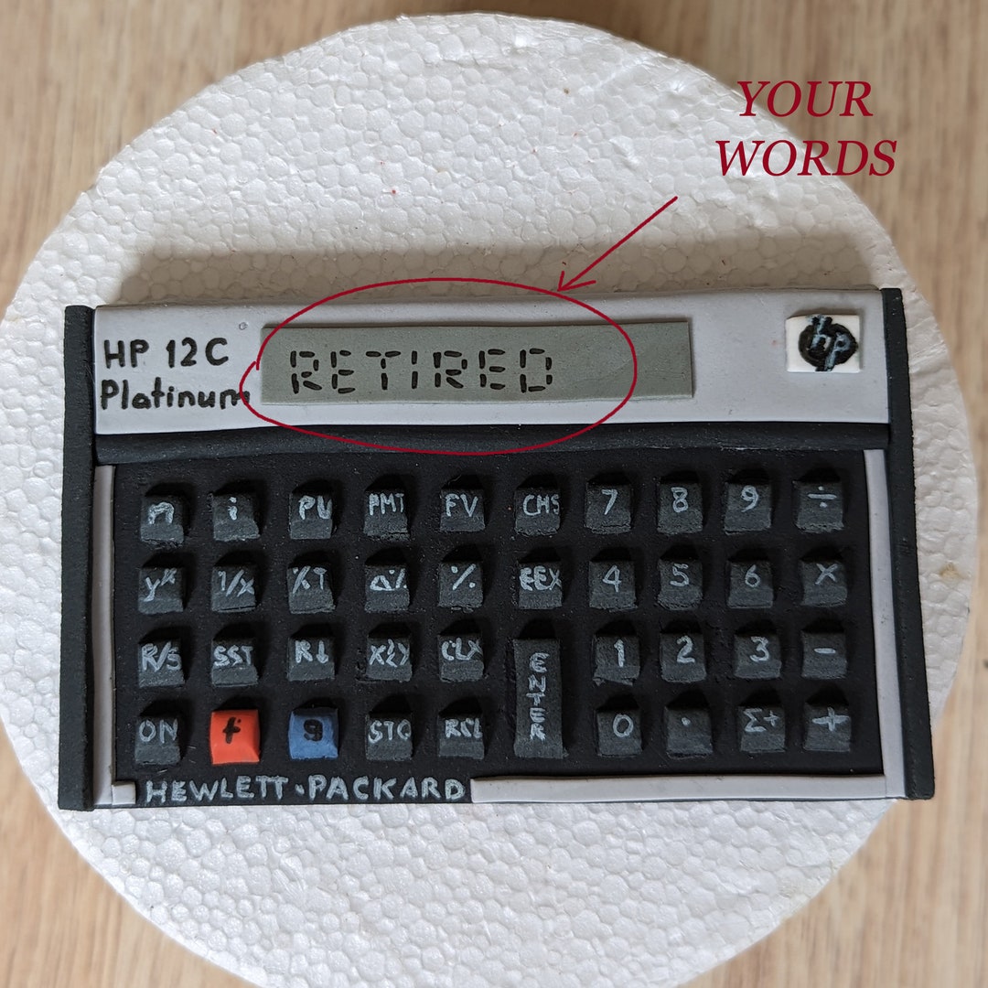 Calculator Cake Topper. Edible 3D Fondant/gum Paste Old-style HP ...
