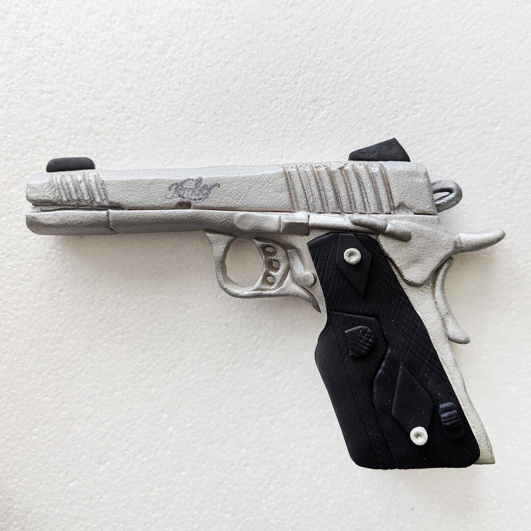 Edible Gun Cake Toppers. Fondant/gum Paste Gun Figurine - Etsy