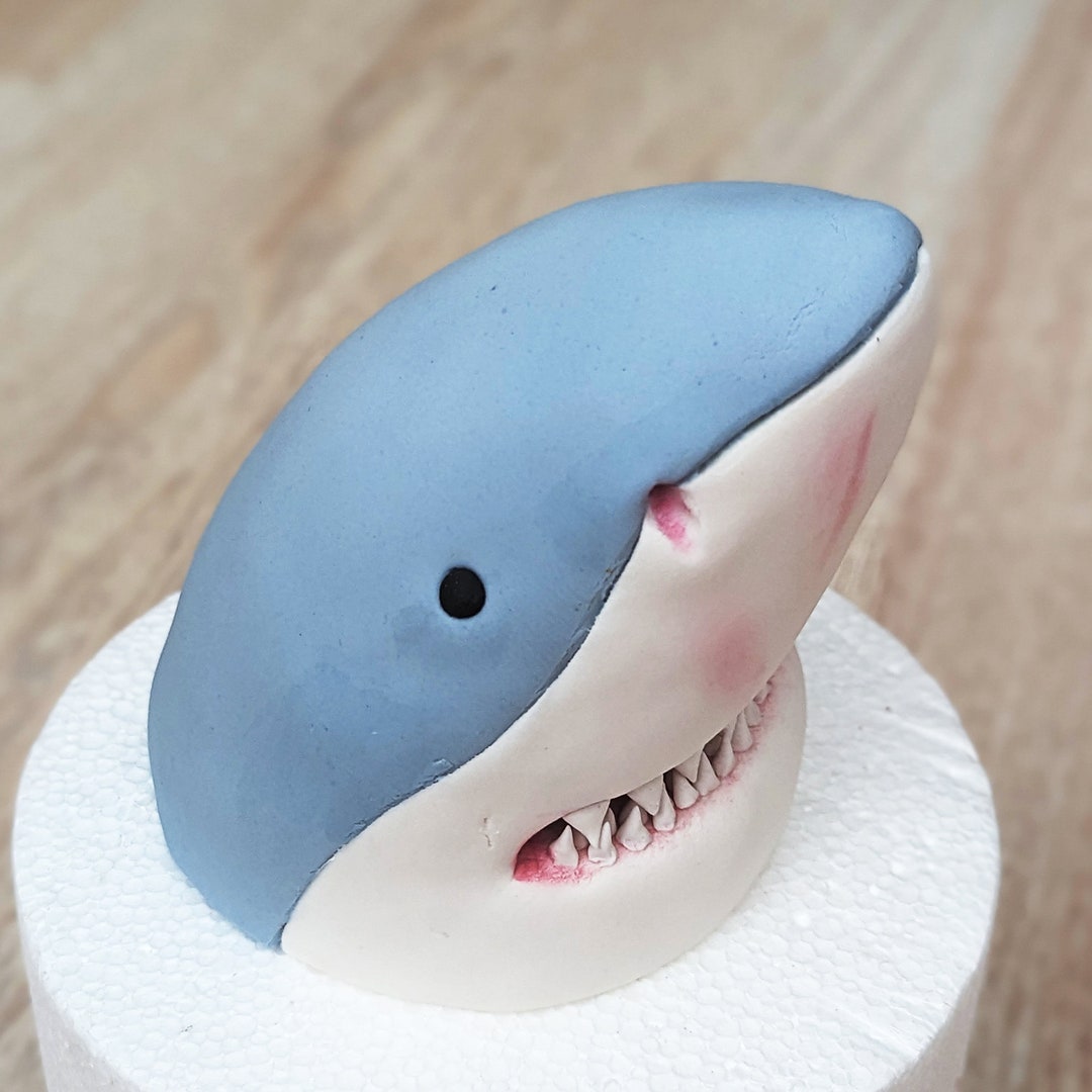 Edible Shark Head Cake Topper. - Etsy