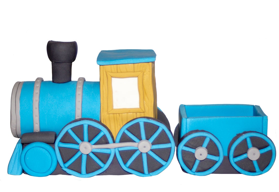 Edible Toy Train With a Car Cake Topper. - Etsy