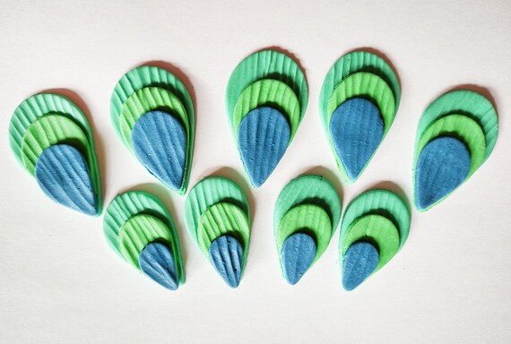 Edible Peacock Feathers Cake Toppers. Can Be Customized. - Etsy