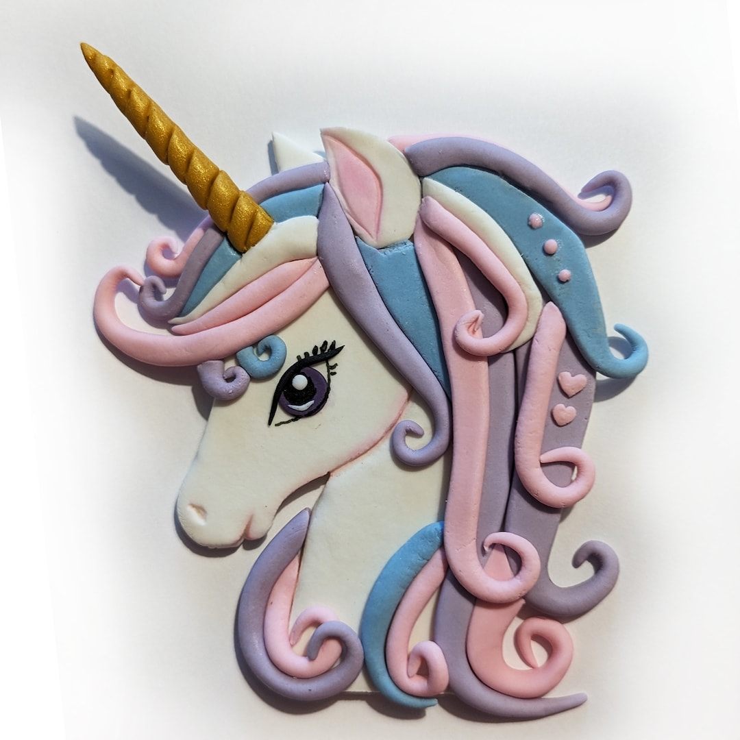 Unicorn Cake Topper. Edible Flat/2d Unicorn Cake Topper. - Etsy