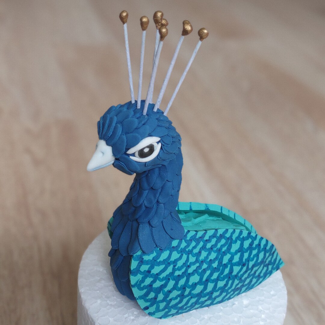 Edible Peacock Cake Topper. No Tail Included, It Can Be Ordered ...