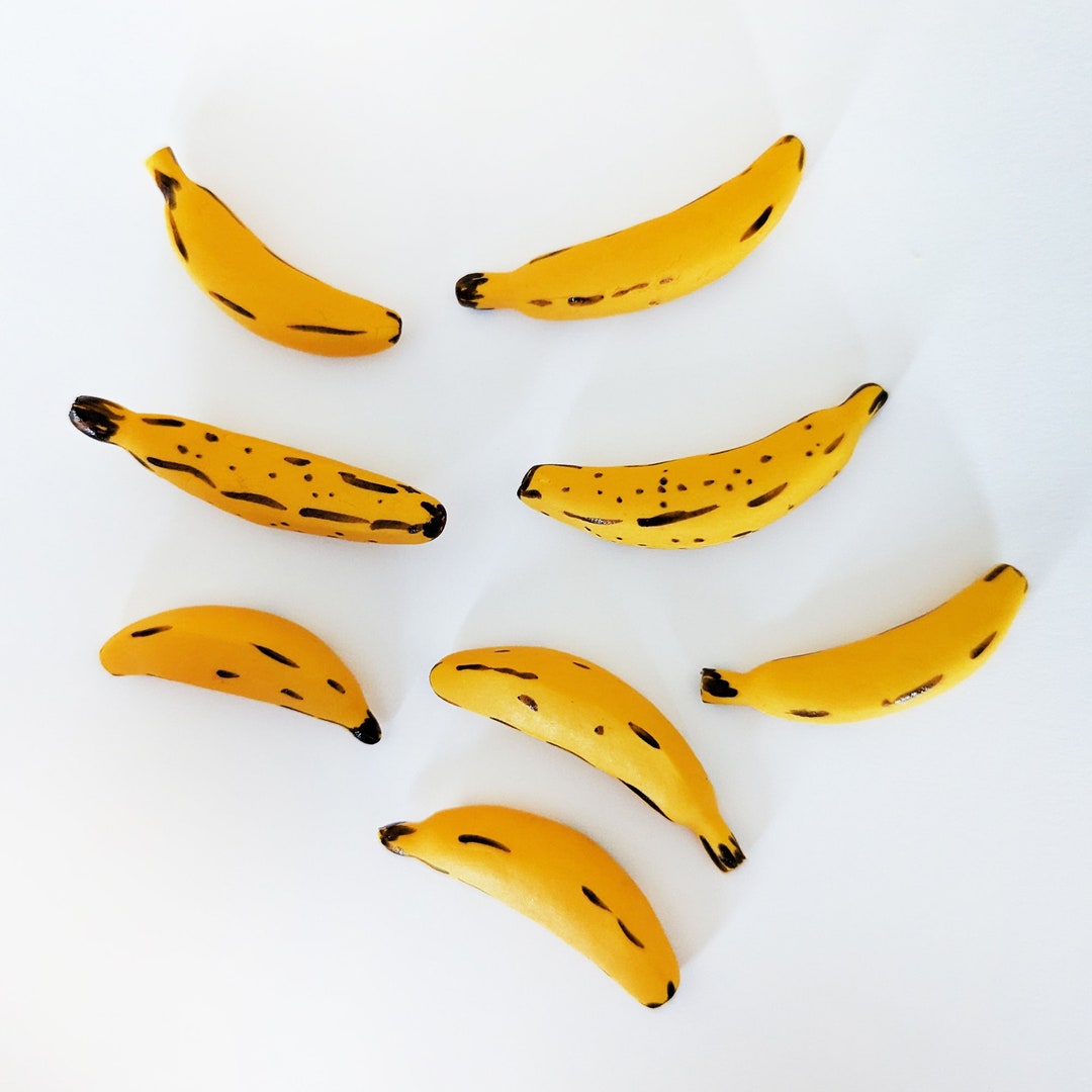 Small Bananas Cake/cupcake Toppers. A Set of 12 Fondant Bananas Cake or Cupcake Toppers. - Etsy