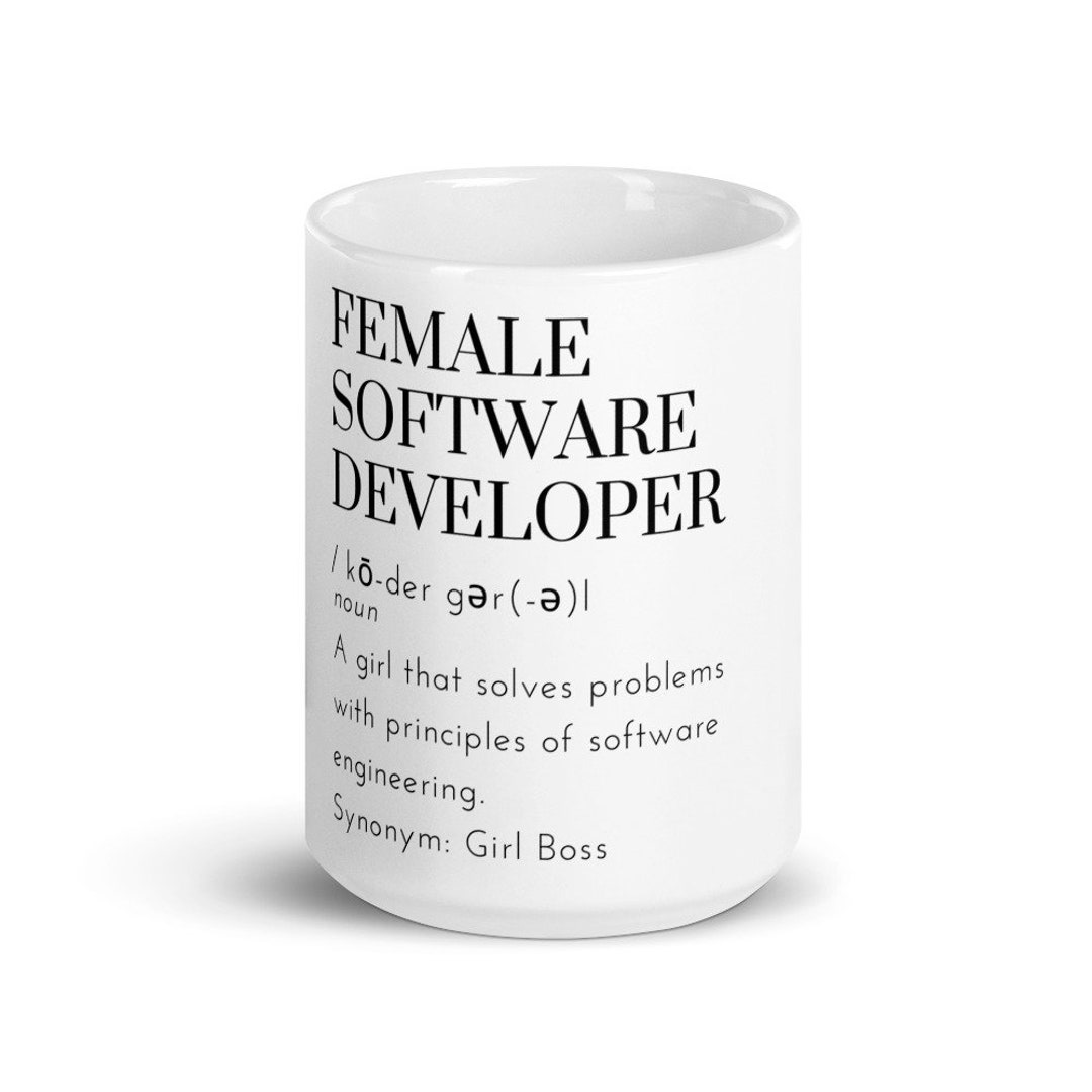 Female Software Engineer, Developer Mug for Women, Software Engineer ...