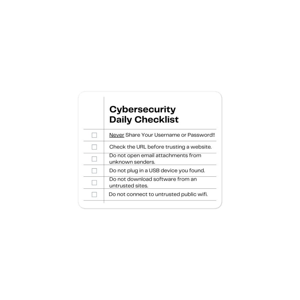 Cybersecurity Decal, Helpdesk Decal, Nerd Gift, Tech Support, Developer ...