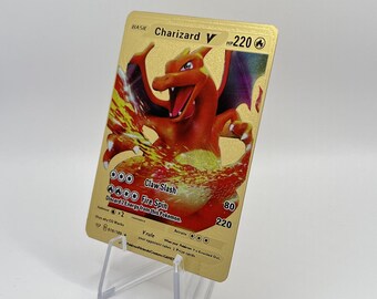 Shiny Charizard V Gold - Etsy